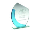 Clear & Blue Award Trophies | Brunel Trophies