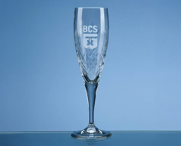 180ml Mayfair Crystalite Panel Champagne Flute - Brunel Trophies