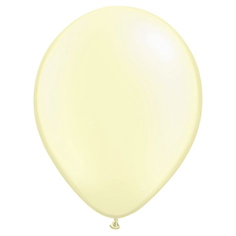 Pearl Ivory Latex Balloons x 6