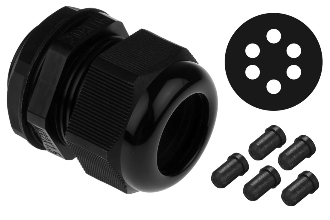 6 Way M40 Electrical Cable Transition Gland - Water Garden UK