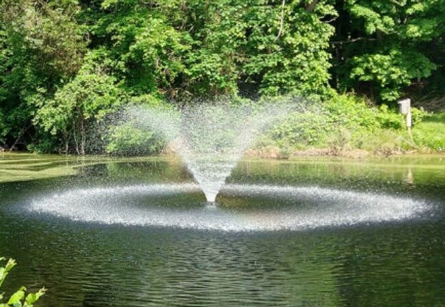 3/4HP Trumpet Floating Aerating Fountain - Water Garden UK