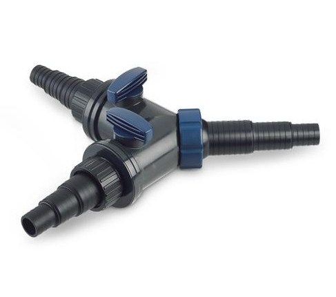 Valved Y-Distributor with multi-stage hosetails - Water Garden UK