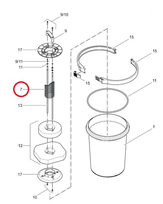 Mesh tube FiltoClear 15000 / 503 mm