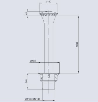 Overflow/Drain Armature 100/1000T